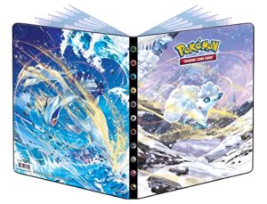 ultra pro – pokémon sword & shield 9-pocket portfolio featuring lugia & alolan vulpix, protect & store up to 90 standard size collectible pokémon trading cards, collectible cards, and gaming cards