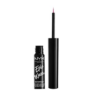 NYX PROFESSIONAL MAKEUP Epic Wear Metallic Liquid Liner, Long-Lasting Waterproof Eyeliner - Fuschia Metal