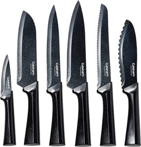 cuisinart c55-12pmb advantage 12 piece metallic knife set with blade guards, black