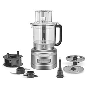 kitchenaid 13-cup food processor, contour silver