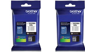 brother super high yield black ink cartridge efzniy, 2pack (lc3029bk)