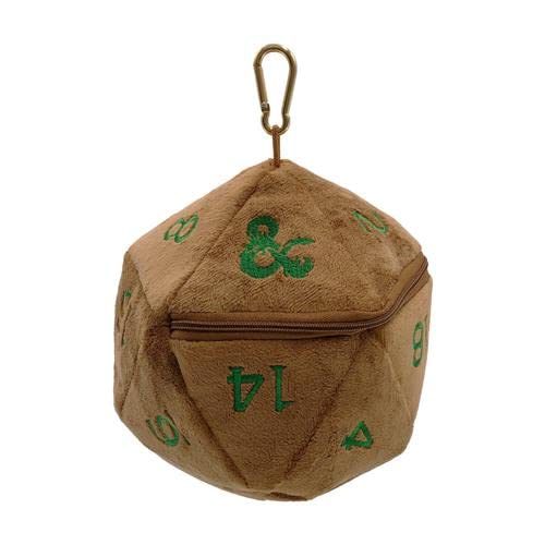 Ultra Pro D20 Plush Dice Bag - The Perfect Zippered dice and trinkets Holder for Dungeon Masters and Adventures