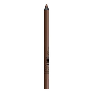 NYX PROFESSIONAL MAKEUP Line Loud Lip Liner, Longwear and Pigmented Lip Pencil with Jojoba Oil & Vitamin E - Rebel Kind (Chocolate Brown)