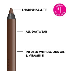 NYX PROFESSIONAL MAKEUP Line Loud Lip Liner, Longwear and Pigmented Lip Pencil with Jojoba Oil & Vitamin E - Rebel Kind (Chocolate Brown)