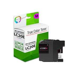 TCT Compatible Ink Cartridge Replacement for Brother LC20E LC20EBK LC20EC LC20EM LC20EY Super High Yield Works with Brother MFC-J5920DW J985DW Printers (Black, Cyan, Magenta, Yellow) - 10 Pack