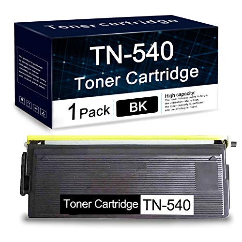 1 Pack Black TN540 TN-540 Compatible Toner Cartridge Replacement for Brother DCP-8040 1400 MFC-8500 8120 9800 8840DN IntelliFax-4100 5750e Fax-8350p Fax-8750P HL-1250 1440 5100 5140 Printers Toner