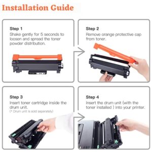 TONERNEEDS Compatible Brother TN760 Cartridge – Toner Replacement for TN760 TN-760 TN730 to Use with HL-L2350DW HL-L2395DW HL-L2390DW HL-L2370DW MFC-L2750DW MFC-L2710DW DCP-L2550DW (Black, 4 Pack)