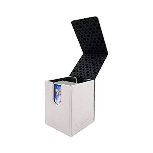 Ultra Pro Pokémon: Elite Series: Arceus Alcove Flip Deck Box, White Leatherette Trading Card Box, Stores 100 Double-Sleeved Cards