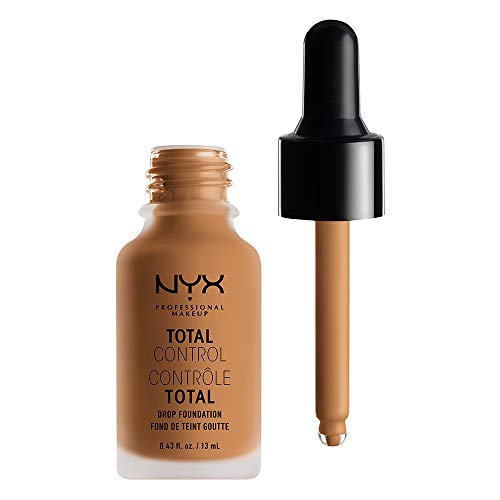 NYX PROFESSIONAL MAKEUP Total Control Drop Foundation, Camel, 0.43 Fl. Oz (TCDF12PT5)