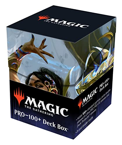 Ultra Pro - Magic: The Gathering The Brothers War 100+ Card Deck Box Card Protector - ft. Saheeli, Filigree Master, Protect & Store Gaming Cards, Collectible Cards, Trading Cards, Great for MTG Cards