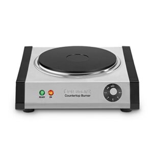 cuisinart cb-30p1 cast-iron single burner, stainless steel