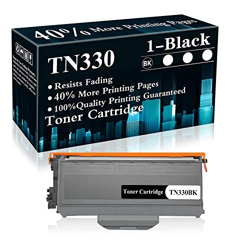 1 Black TN330 Toner Cartridge Replacement for Brother DCP-7030 7040 7045N HL-2120 2150 2150N 2170 2170W MFC-7040 7320 7345N 7440 7440N 7840 7840W Printer,Sold by TopInk