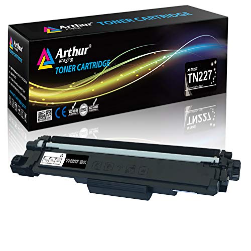 Arthur Imaging with CHIP Compatible Toner Cartridge Replacement for Brother Tn227 (Black, 1 Pack) (TN227BK)