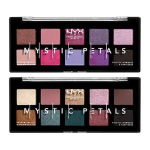 NYX PROFESSIONAL MAKEUP Mystic Petals Shadow Palette, Eyeshadow Palette -Midnight Orchid