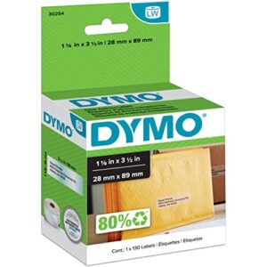 dymo, dym30254, clear address labels, 130 / roll, clear