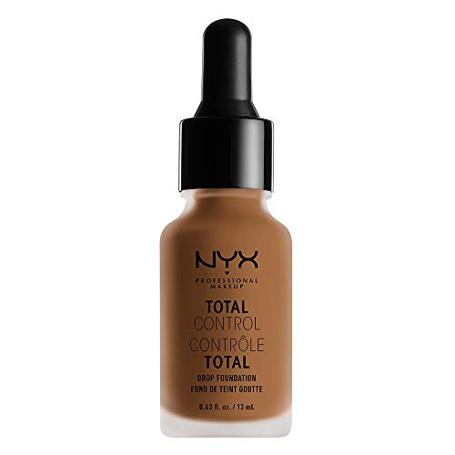 NYX PROFESSIONAL MAKEUP Total Control Drop Foundation - Nutmeg, Medium-Deep With Warm Undertones