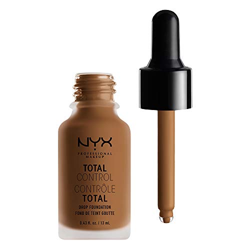 NYX PROFESSIONAL MAKEUP Total Control Drop Foundation - Nutmeg, Medium-Deep With Warm Undertones