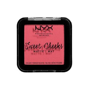 nyx professional makeup sweet cheeks matte blush, day dream