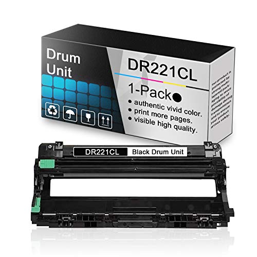 DR-221CL Black Drum Unit DR221CL (Toner Not Included) Compatible Drum Unit Replacement for Brother HL-3140CW 3150CDN 3170CDW 3180CDW MFC-9130CW MFC-9330CDW DCP-9015CDW Printer Cartridge.(1 Pack)