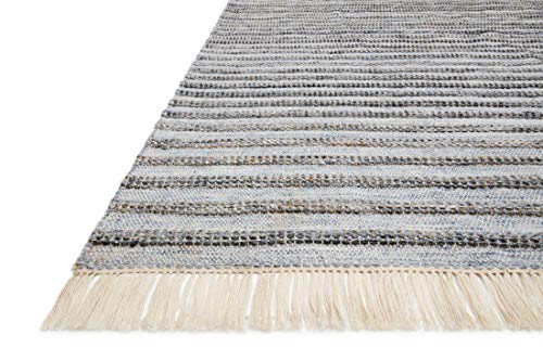 Justina Blakeney x Loloi Rey Collection REY-01 Denim/Natural Indoor/Outdoor 2'-3" x 3'-9" Accent Rug