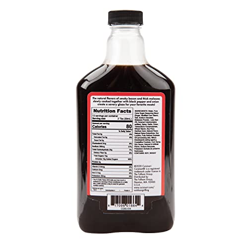 Cuisinart CGBS-014 Smoked Bacon Molasses BBQ, Premium Flavor and Blend for Marinade, Dip, Sauce or Glaze, 13 oz Bottle