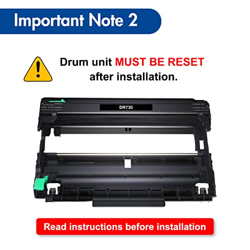 DR730 Drum Unit Compatible Replacement for Brother DR730 DR-730 DR 730 MFC-L2710DW MFC-L2750DW HL-L2395DW HL-L2370DW HL-L2350DW HL-L2390DW DCP-L2550DW MFC-L2750DWXL Printer (Black 1Pack)