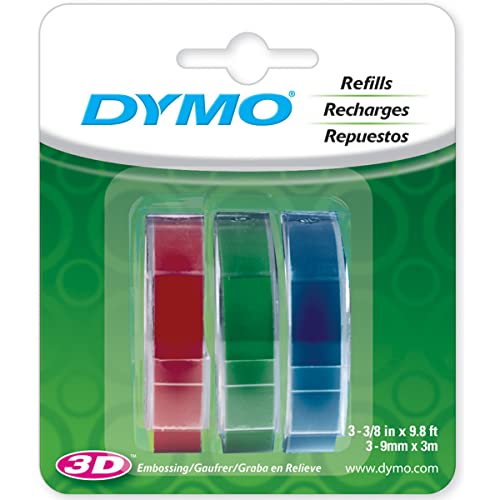 Dymo Labelmaker Refill Tape 3/8 In. X 9.8 Ft. Blue