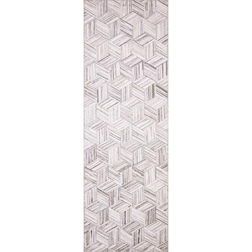 Loloi II Maddox Collection MAD-07 LT Grey/Ivory, Contemporary 5'-0" x 7'-6" Area Rug