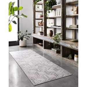 Loloi II Maddox Collection MAD-07 LT Grey/Ivory, Contemporary 5'-0" x 7'-6" Area Rug