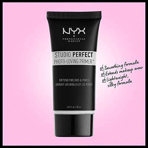 NYX PROFESSIONAL MAKEUP Studio Perfect Primer, Vegan Face Primer - Clear