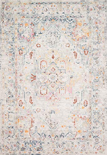 Loloi CLARA Area Rug, 5'-3" x 7'-7", Lt Grey/Multi