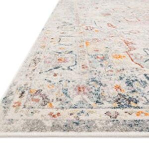 Loloi CLARA Area Rug, 5'-3" x 7'-7", Lt Grey/Multi