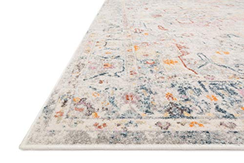 Loloi CLARA Area Rug, 5'-3" x 7'-7", Lt Grey/Multi