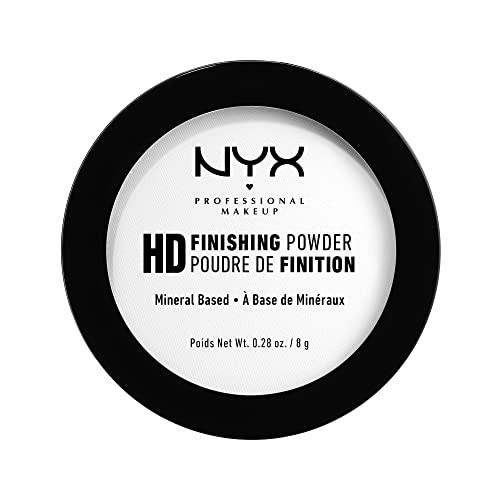 NYX PROFESSIONAL MAKEUP HD Finishing Powder, Pressed Setting Powder - Translucent