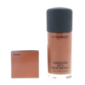 MAC Studio Fix Fluid Natural Matte Foundation SPF 15, 1 oz (Nw47)