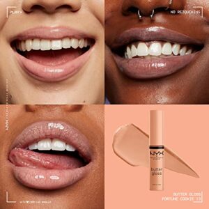 NYX PROFESSIONAL MAKEUP Butter Gloss, Non-Sticky Lip Gloss - Fortune Cookie (True Nude)