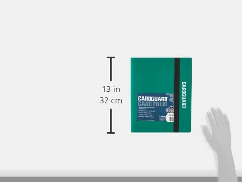 CardGuard Trading Card Pro-Folio, 9-Pocket Side-Loading Pages, Holds 360 Cards, Dark Green