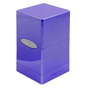 ultra pro satin tower deck box hi-gloss amethyst