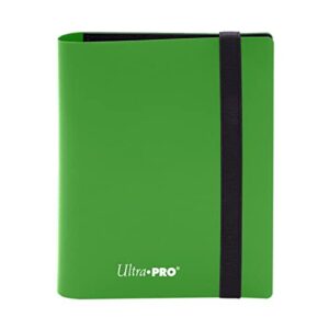 ultra pro e-15369 eclipse 2 pocket pro binder-lime green