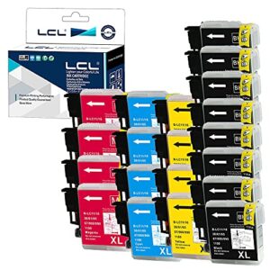 lcl compatible ink cartridge replacement for brother cl61 lc-65 lc65 xl lc65bk lc65c lc65m lc65y high yield dcp-j140w 145c 165c 185c 195c 197 197c dcp373cw 365cn 375cw 385c 390cn (20-pack 8bk4c4m4y)