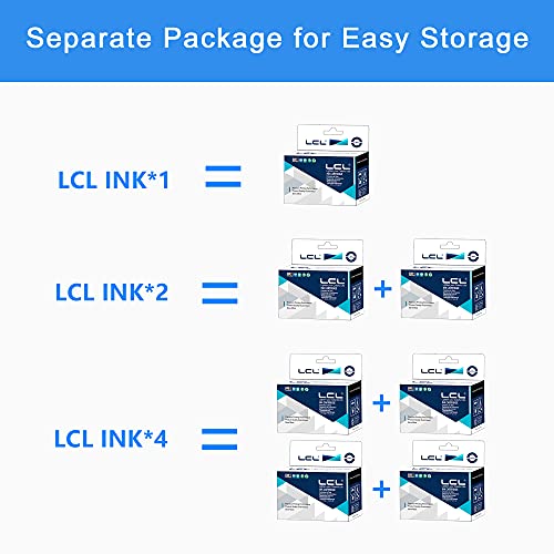 LCL Compatible Ink Cartridge Replacement for Brother CL61 LC-65 LC65 XL LC65BK LC65C LC65M LC65Y High Yield DCP-J140W 145C 165C 185C 195C 197 197C DCP373CW 365CN 375CW 385C 390CN (20-Pack 8Bk4C4M4Y)