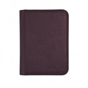 suede collection zippered 4-pocket premium pro-binder – amethyst