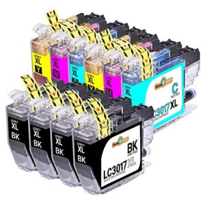 Houseoftoners Compatible Ink Cartridge Replacement for Brother LC3017 XL LC3017BK LC3017C LC3017M LC3017Y for MFC-J5330DW MFC-J6930DW (4B/2C/2M/2Y, 10PK)