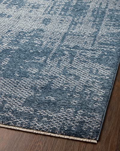 Loloi II Vance Collection VAN-01 Denim / Dove, Traditional 11'-6" x 15'-7" Area Rug