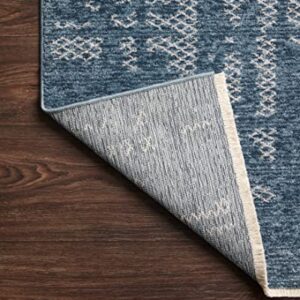 Loloi II Vance Collection VAN-01 Denim / Dove, Traditional 11'-6" x 15'-7" Area Rug