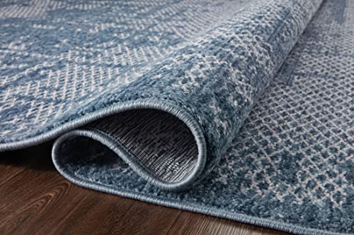 Loloi II Vance Collection VAN-01 Denim / Dove, Traditional 11'-6" x 15'-7" Area Rug