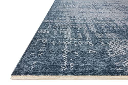 Loloi II Vance Collection VAN-01 Denim / Dove, Traditional 11'-6" x 15'-7" Area Rug