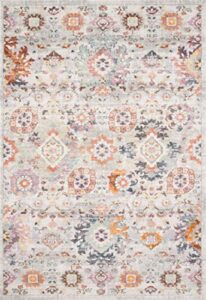 loloi clara area rug, 6′-7″ x 9′-2″, multi