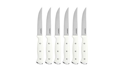 CUISINART Triple Rivet Steak Knife Set, White (6-Piece)