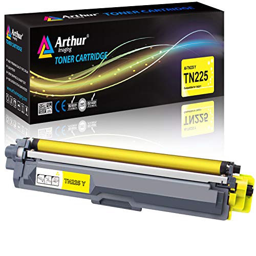 Arthur Imaging Compatible Toner Cartridge Replacement for Brother TN225 (Yellow, 1-Pack)